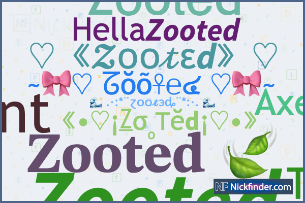 Nicknames for Zooted Hella Blunt marajuana