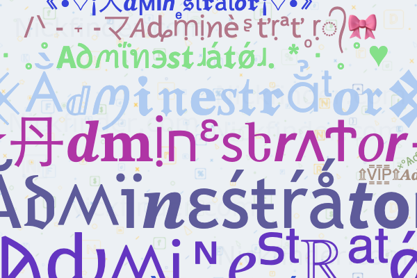 Nicknames for Adminestrator: ☯Adminestrator☯