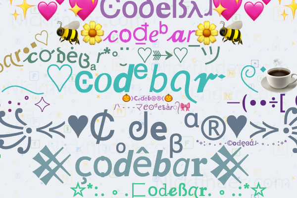Nicknames for Codebar