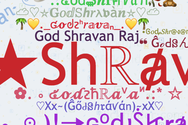 Shravan Name Logo Buy Huppme I Love You Shravan Name Ceramic White