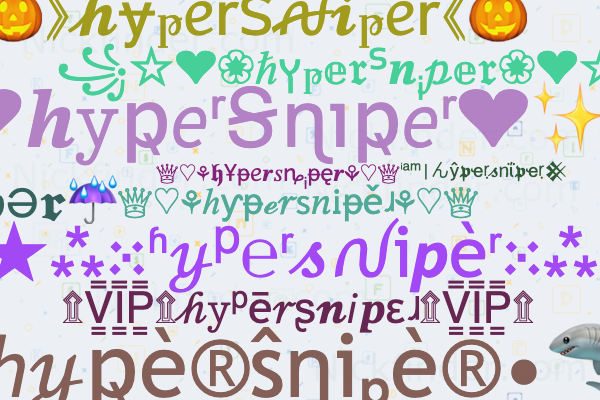 Nicknames for Hypersniper: Playstation
