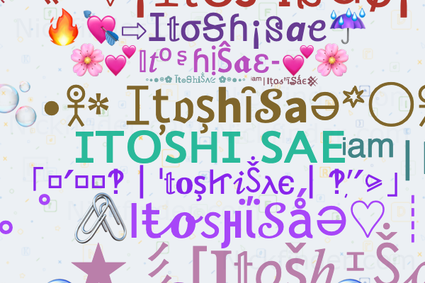 Nicknames for ItoshiSae: ɪᴛᴏsʜɪ sᴀᴇ, 𒆜Ī𝘁óṧんⁱꌗ𝒂ℯ𒆜, Itoshi sae 🥶, ɪᴛᴏsʜɪsᴀᴇ, Itoshi sae