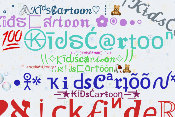 Nicknames for KidsCartoon: Kids Cartoon, Kids cartoon