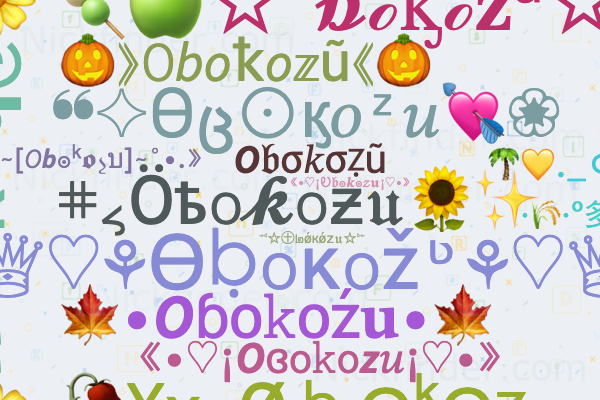 Никнеймы для Obokozu