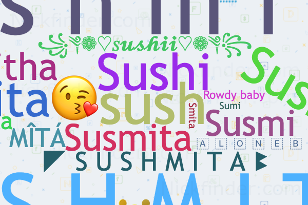 Susmitha Name Logo Preview Of Black Background 3D Name For "sushmita"