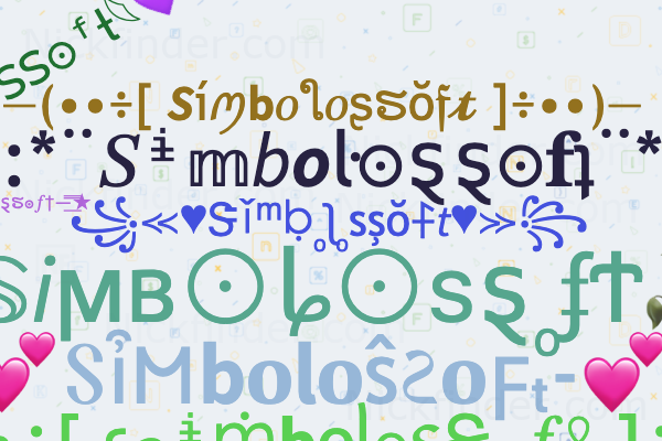 Nicknames for Simbolossoft: Símbolos soft, naechan