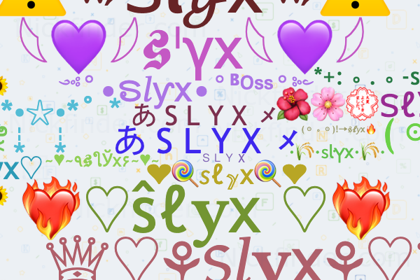 Surnoms pour Slyx: あ S L Y X 〤, あ S L Y X 〤, Slyx 🍎, SLY X , Boxed by slyx