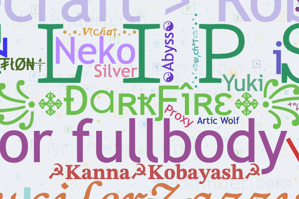 Nicknames for Vrchat: ꧁࿇ÐɑʀҟƑîʀɛ࿇꧂, ༒ 𝙴 𝙲 𝙻 𝙸 𝙿 𝚂 𝙴 ༒, ♡Ghost_bunny ...