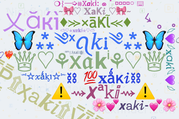 Nicknames for Xaki: ༺ˣᴬᴷᶤ༺, XakieX, Pederxaki, Gaixaki, X A K I